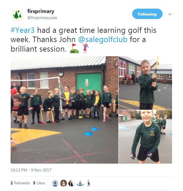Sale uses Tri Golf to introduce more children to golf! | Sale Golf Club
